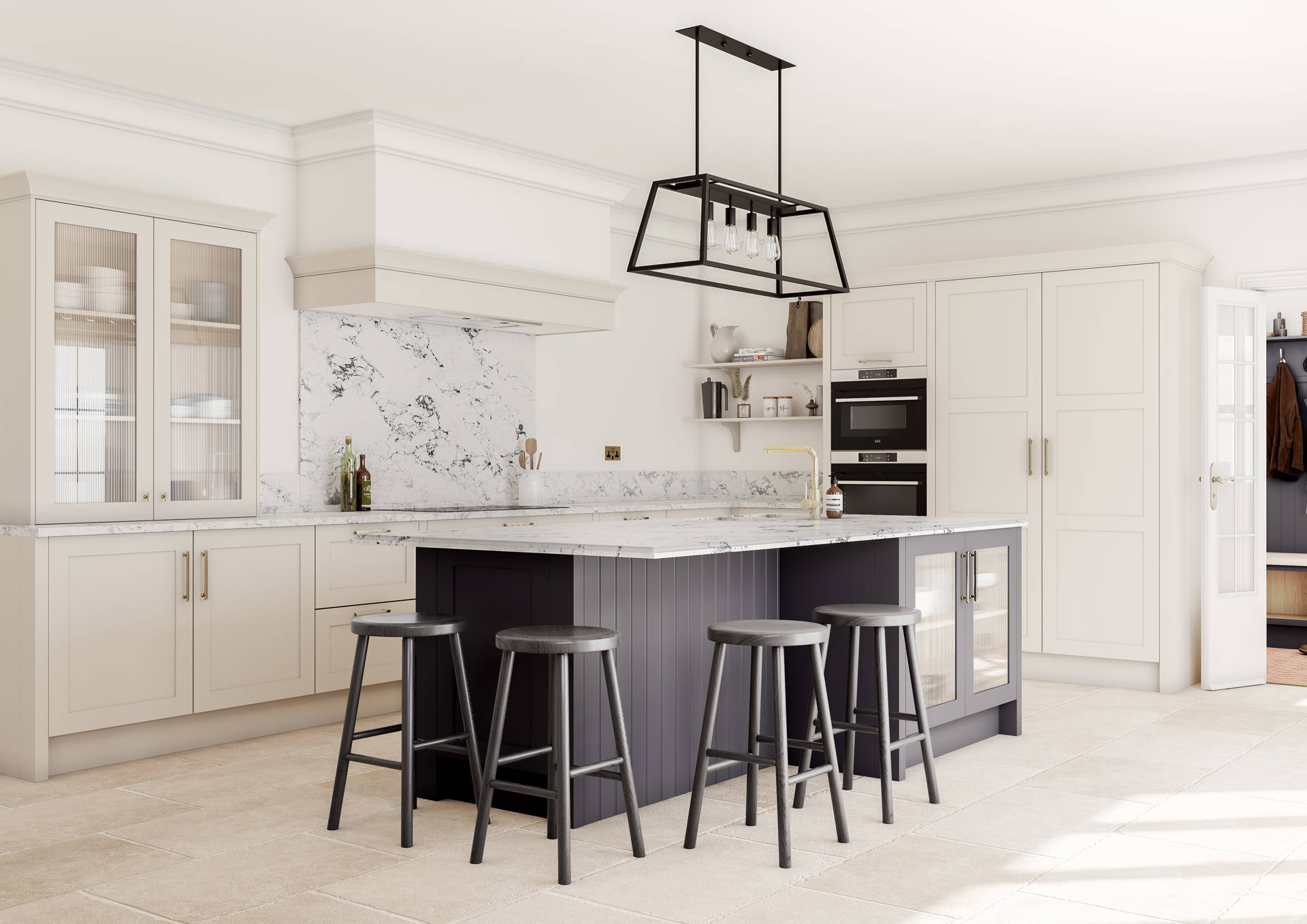 Taupe Grey and Graphite Kitchens | Hunton Kitchens